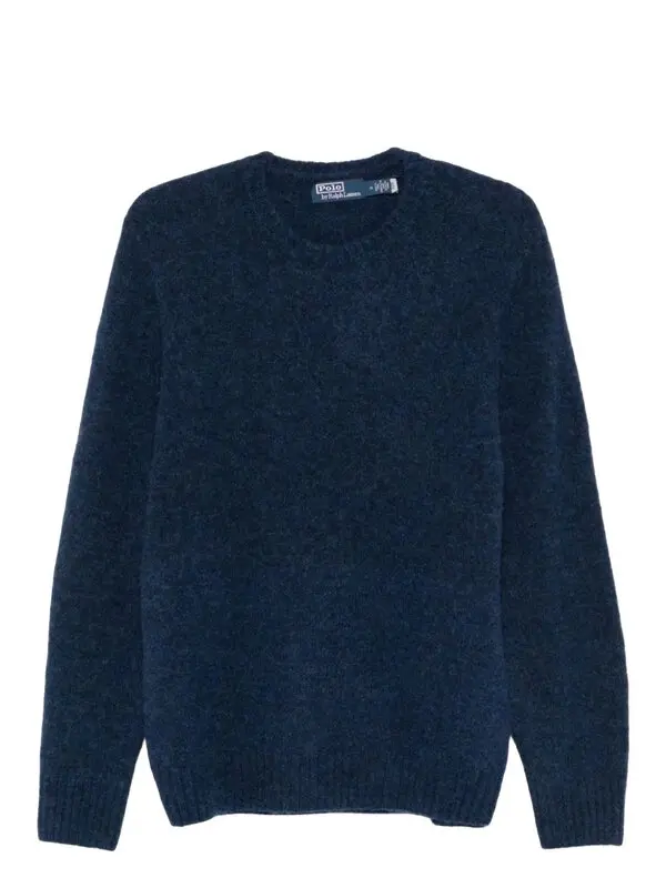 Polo Ralph Lauren Elbow Patch Sweater - Navy Blue