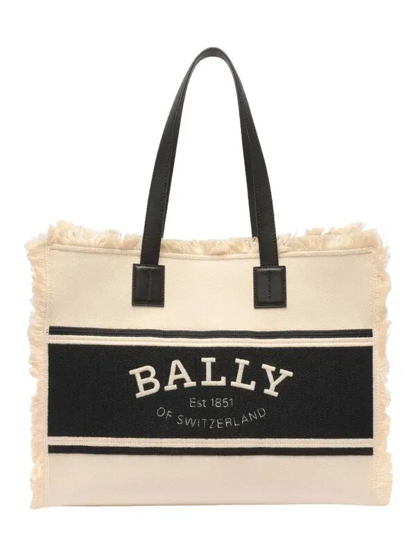 Bally Logo Tote Bag - Nude