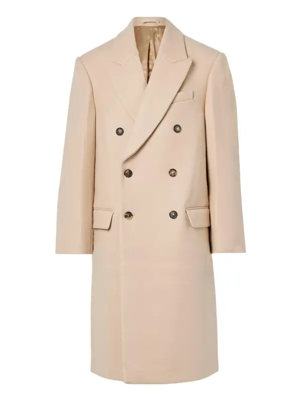 Wardrobe.NYC Double-breasted Coat - Nude