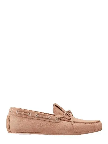 Dior Suede Driving Flat - Nude
