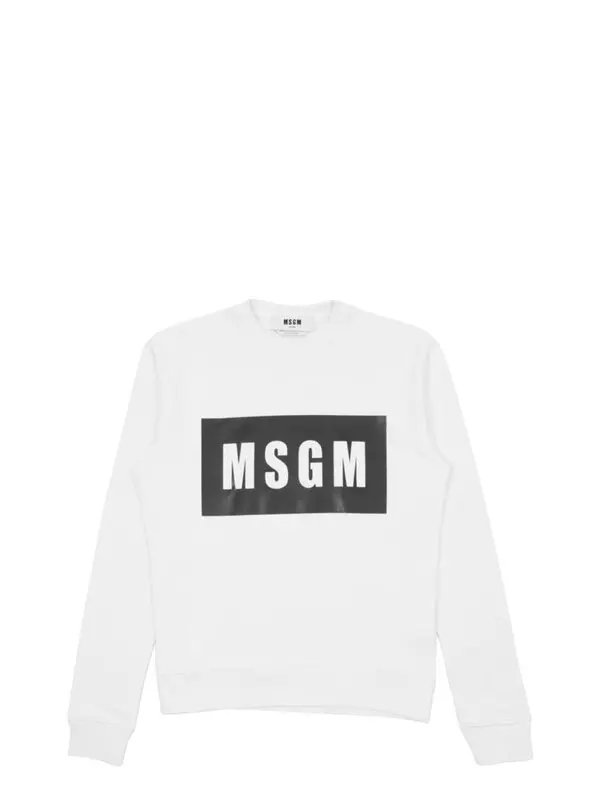 MSGM Logo Sweatshirt - White
