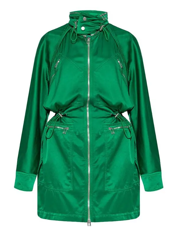 Bottega Veneta Drawstring Mini Dress - Green