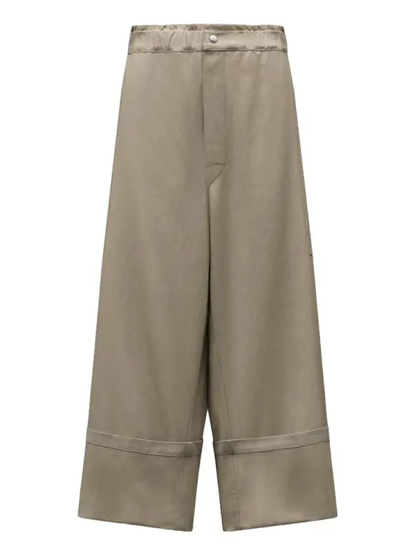 Moncler Wide-legged Ankle Pants - Brown