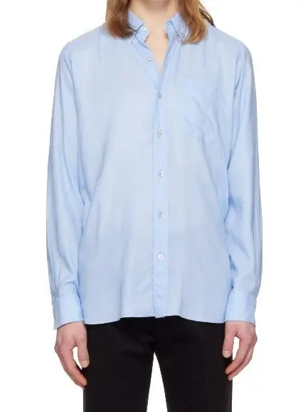 TOM FORD Twill Shirt - Blue