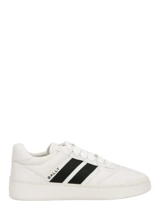 Bally Lace-up Sneakers With Perforated Details - White