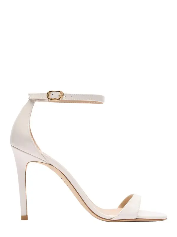 STUART WEITZMAN Nudist Ii 100 Stiletto Sandal - Cream