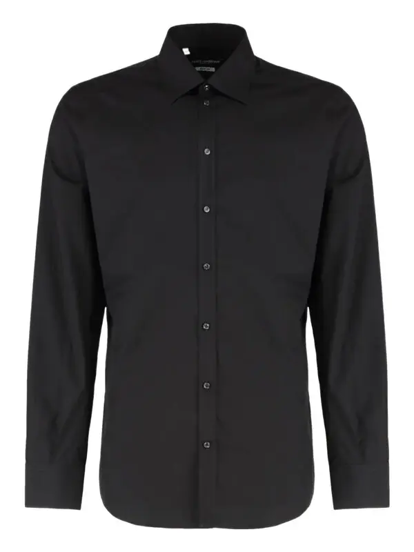 Dolce & Gabbana Martini Cotton Shirt - Black