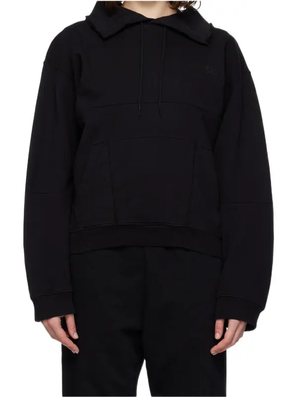 MAISON MARGIELA Drawstring Collar Hoodie - Black