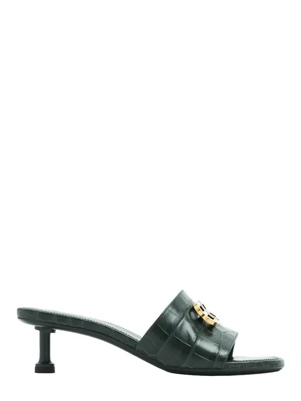 Balenciaga Groupie Heeled Mules - Black