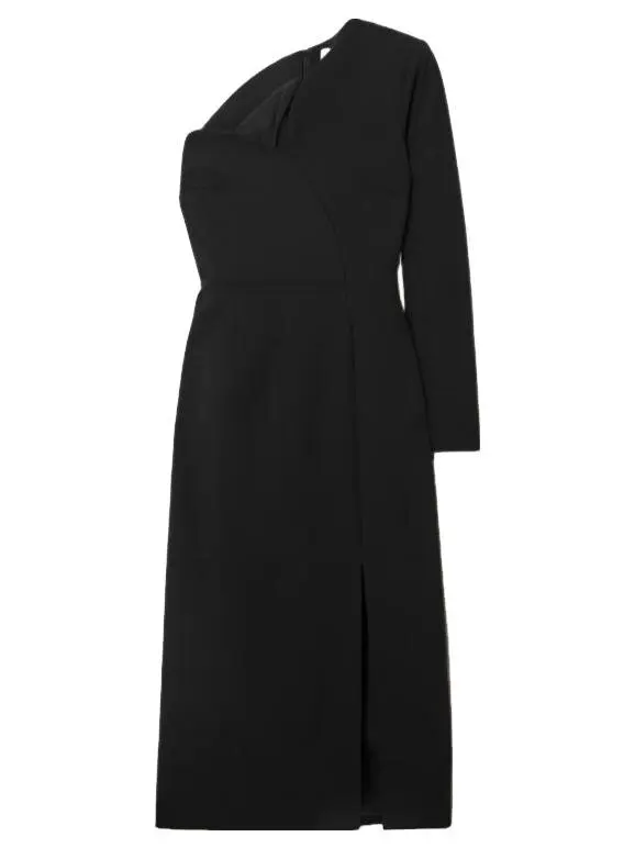 ROKSANDA Asymmetrical Mid-length Dress - Black
