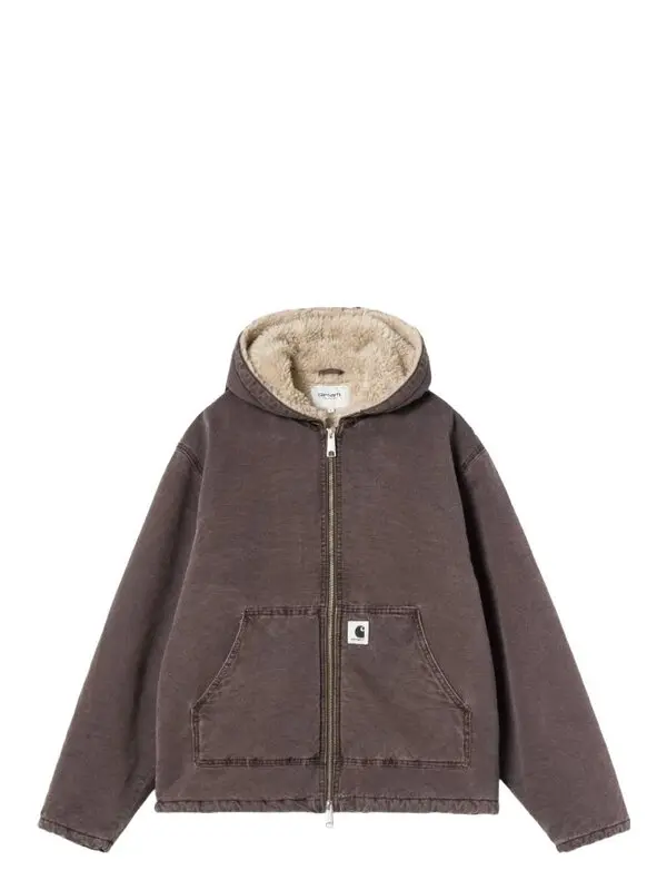 Carhartt Work In Progress Hooded Mitch Jacket - Rosewood