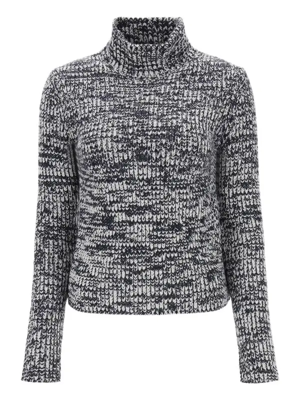 TOM FORD Wool Blend Turtleneck Sweater - Gray