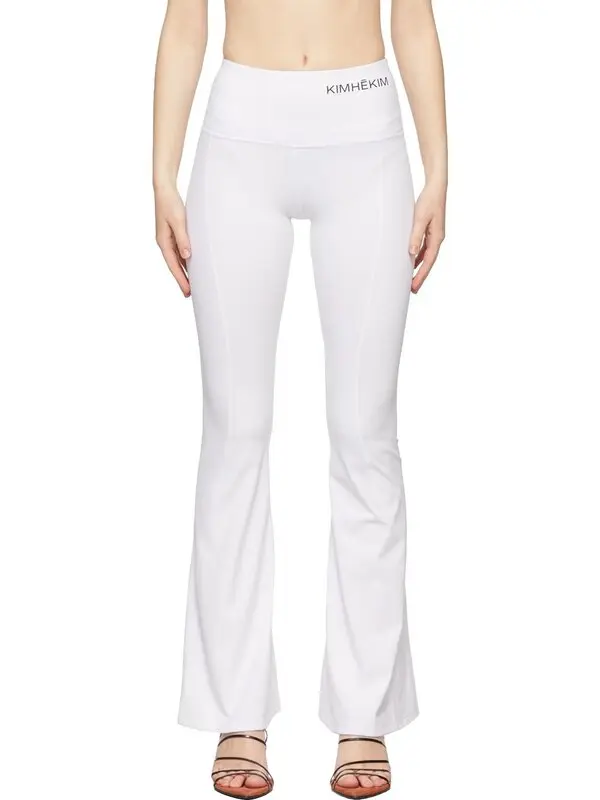 KIMHEKIM Horn Shaped Flare Pants - White