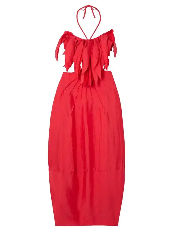 Cult Gaia Hanging Neck Dress - Red