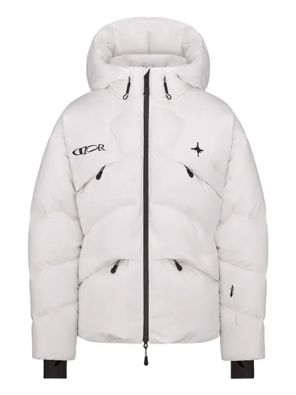 Dior X Descente And Lewis Hamilton Quilted Puffer Ski Jacket - White