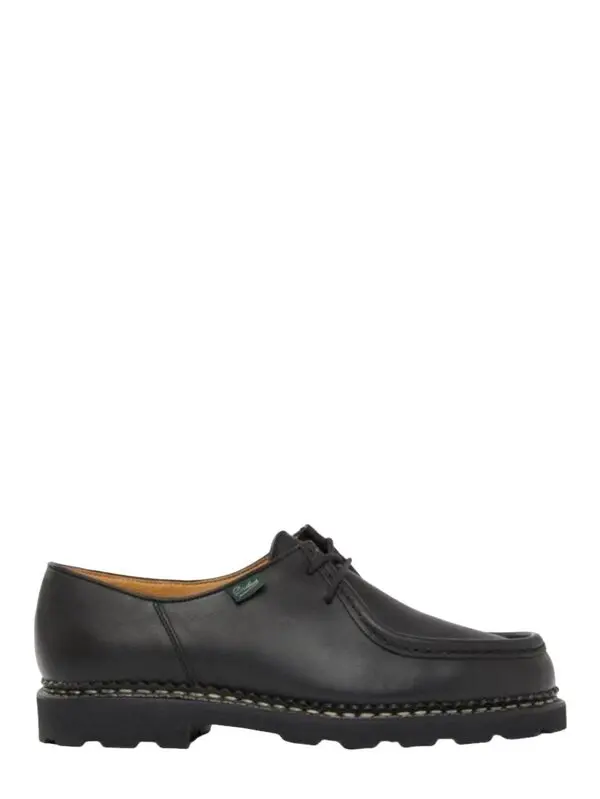 Paraboot Michael Round Toe Lace-up Shoes - Black