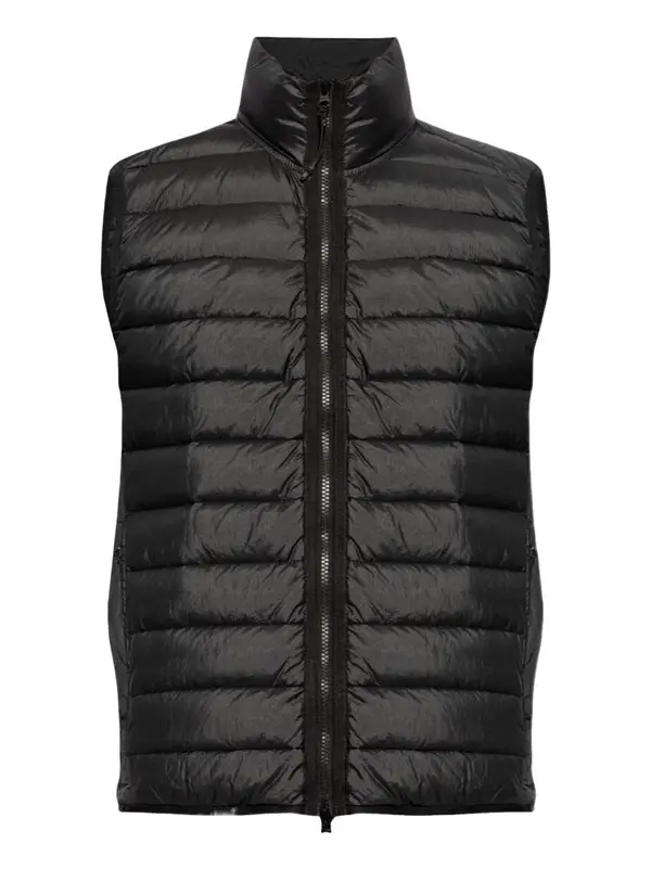 Stone Island Quilted Down Vest - Black
