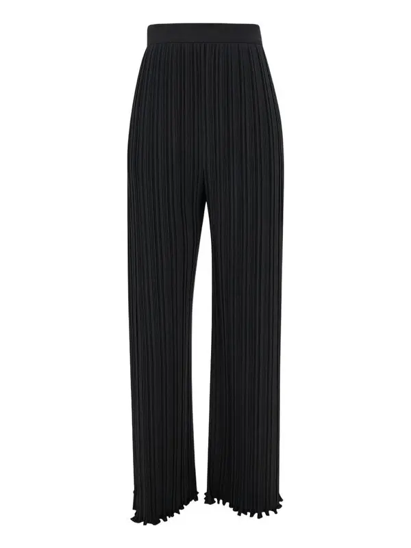 LANVIN Pleated Wide-leg Trousers - Black