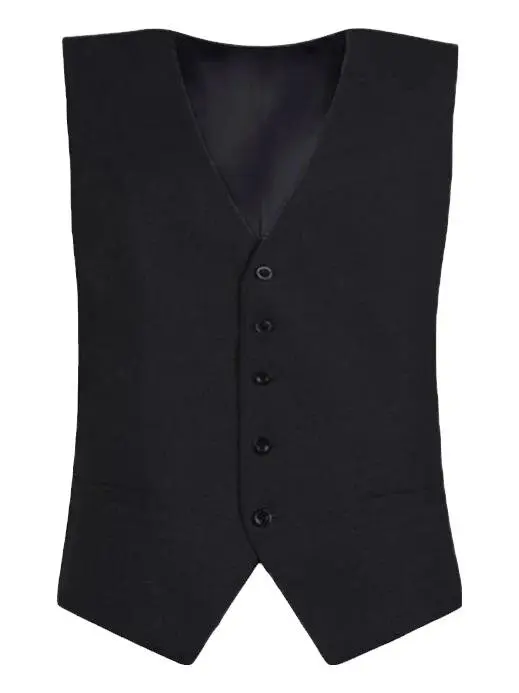 THE FRANKIE SHOP Gelso Slim Waistcoat Top - Black