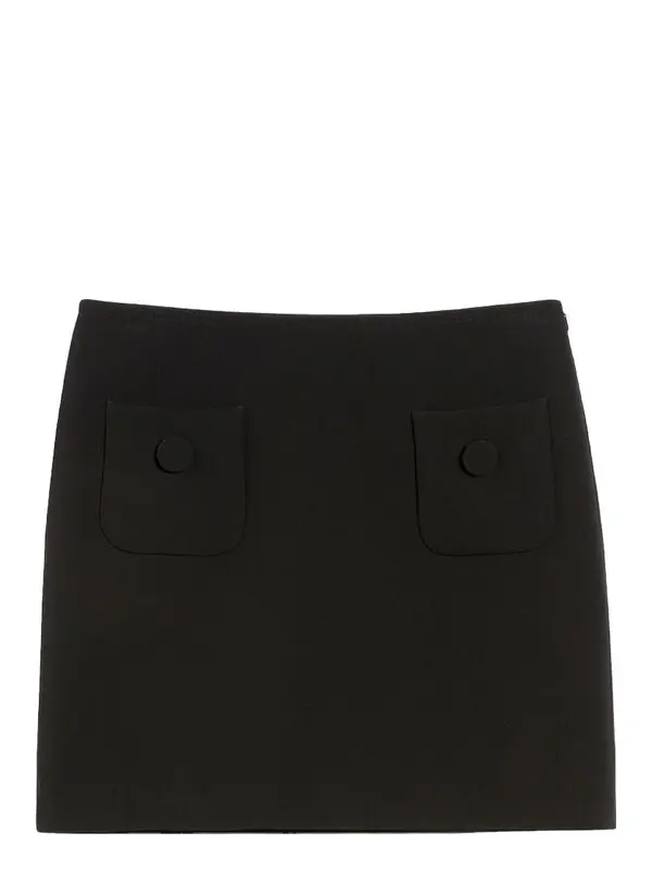 Max Mara Pagine Mini Skirt - Black