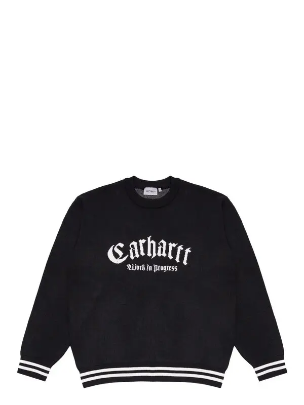 Carhartt Work In Progress Onyx Logo-intarsia Jumper - Black