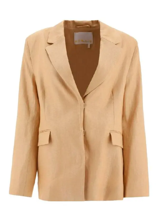 REMAIN BIRGER Cutout Detail Blazer - Nude