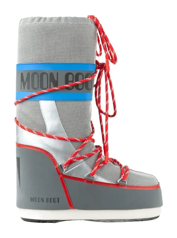 Moon Boot Icon Boots - Silver/blue/red