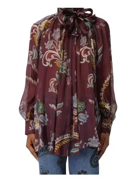 Etro Floral Motif Blouse - Red