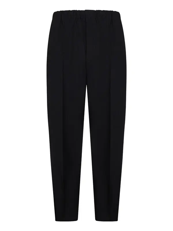JIL SANDER Tapered Trousers With Elasticated Waist - Black