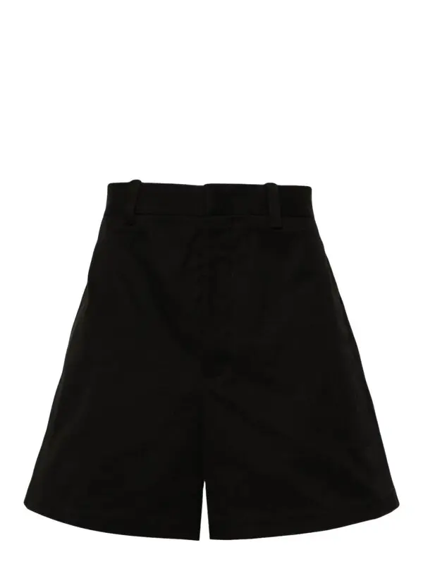 JIL SANDER High-waisted Belted Shorts - Black