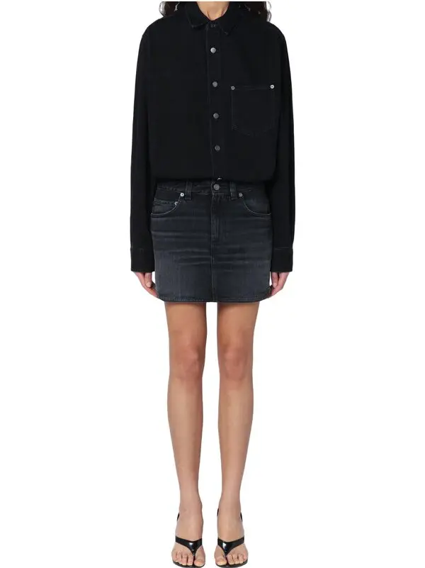 HAIKURE Denim Mini Dress - Black