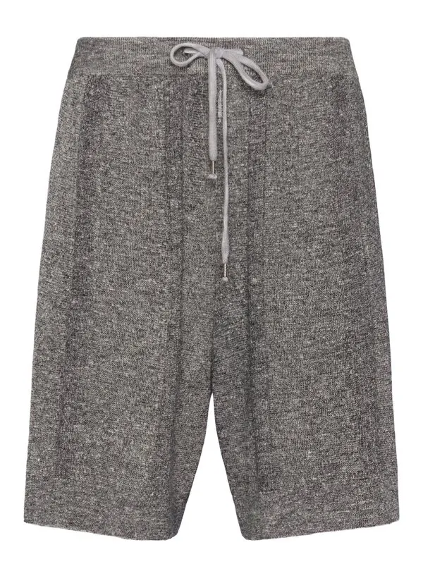 MAISON MARGIELA Drawstring Chiné Shorts - Black