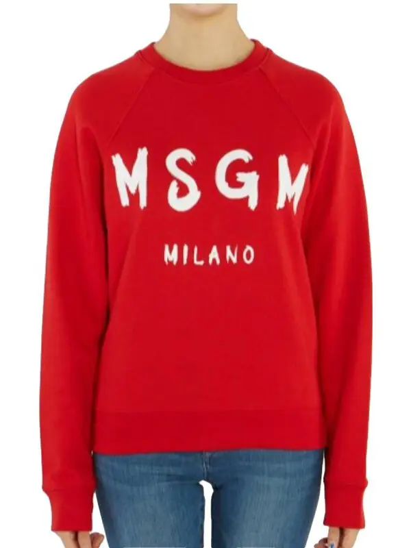MSGM Milano Logo Sweatshirt - Red