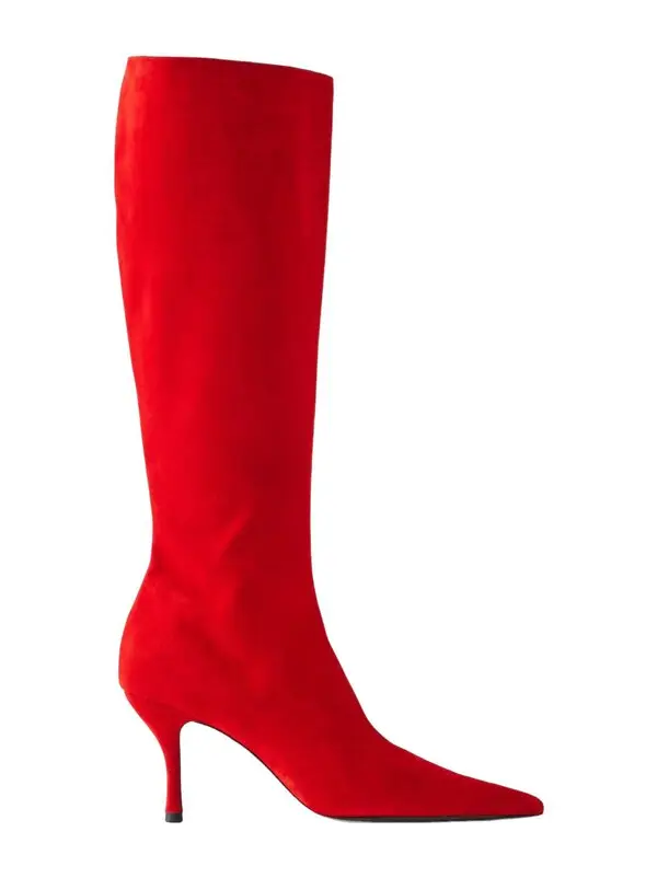 Magda Butrym Pointed Toe Stiletto Heel Boots - Red