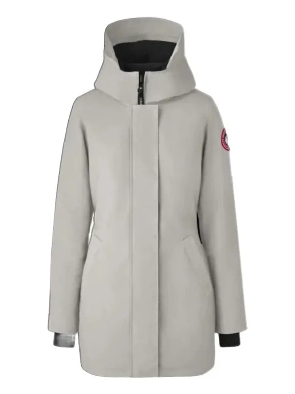 Canada Goose Logo Down Parka - Limestone Color