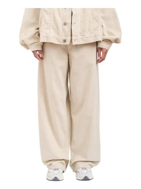 HAIKURE Wide-leg Casual Pants - Nude