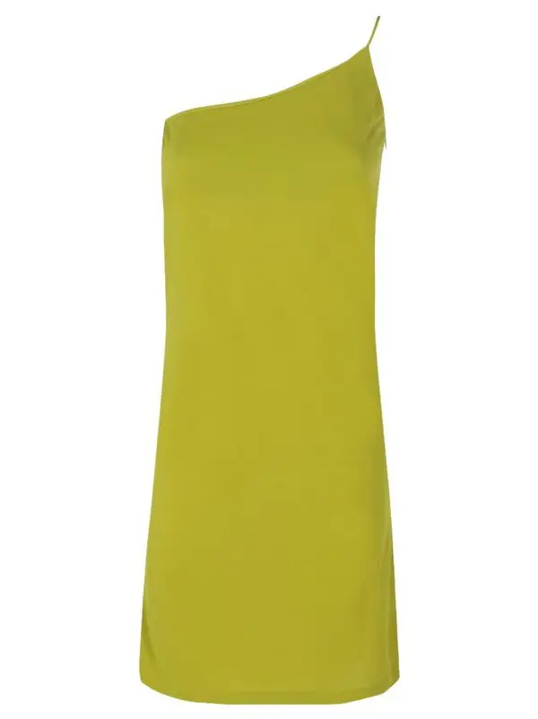 Dsquared2 One Shoulder Mini Dress - Yellow