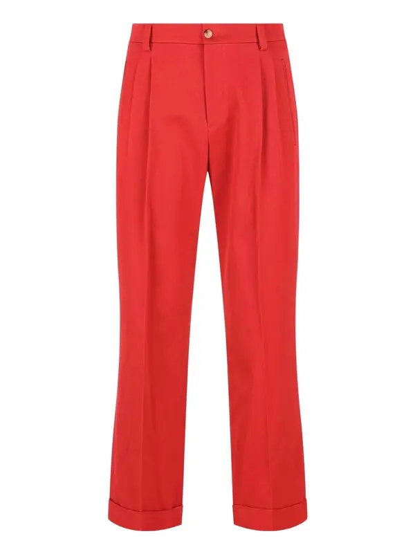 Valentino Garavani Belt Loops Slacks - Red