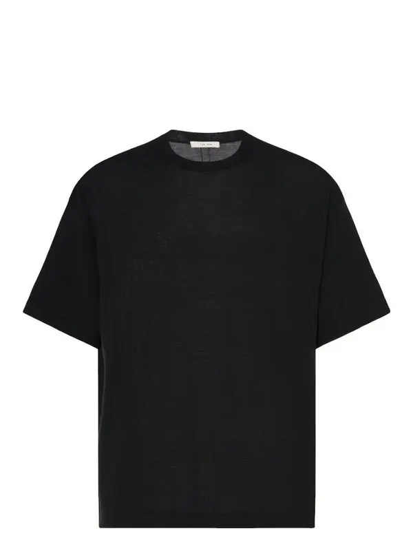 THE ROW Round-necked T-shirt - Black
