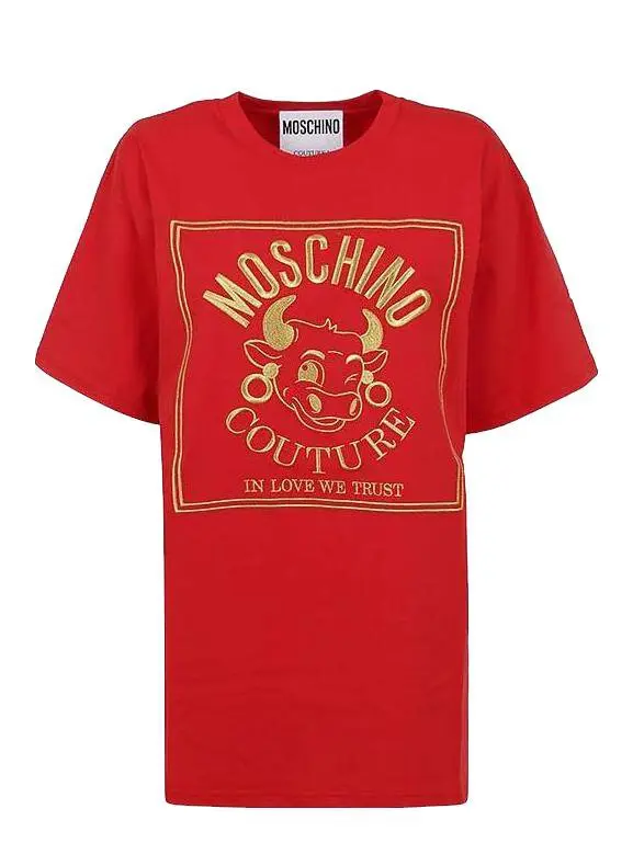 Moschino Printed T-shirt - Red