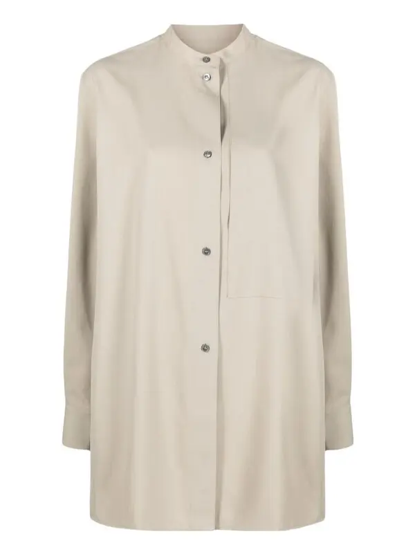 Studio Nicholson Kavali Long-sleeve Shirt - Nude