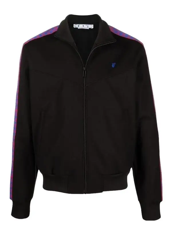 Off-White Arrows Embroidered Track Jacket - Black