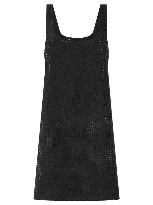Pinko Embellished Mini Dress - Black