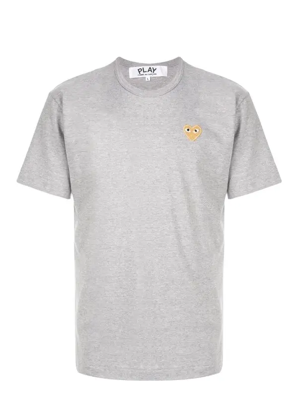 Play Comme Des Garcon Embroidered Logo T-shirt - White
