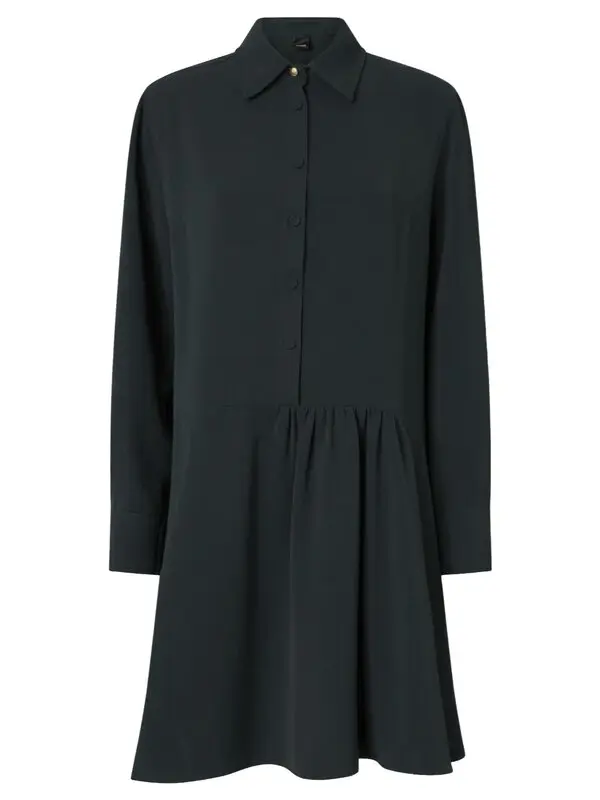 Pinko Long Sleeve Collared Dress - Black
