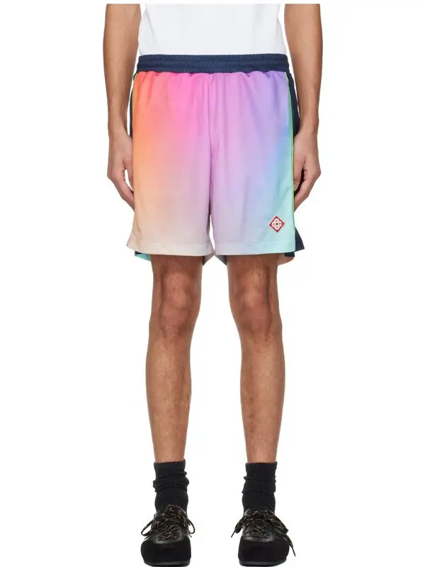 Casablanca Gradient Print Shorts - Multicolor