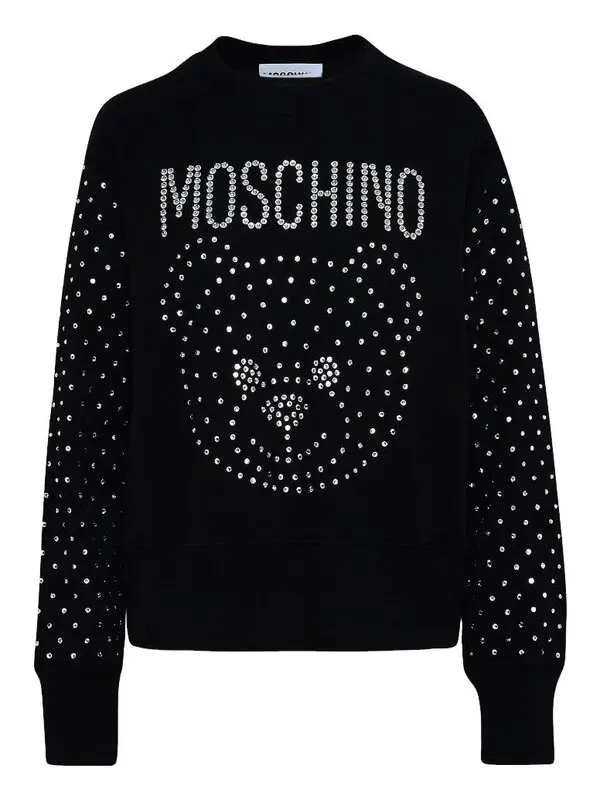 Moschino Teddy Bear Sequin Sweater - Black