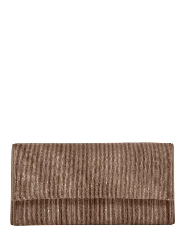 Brunello Cucinelli Precious Clutch Bag - Brown