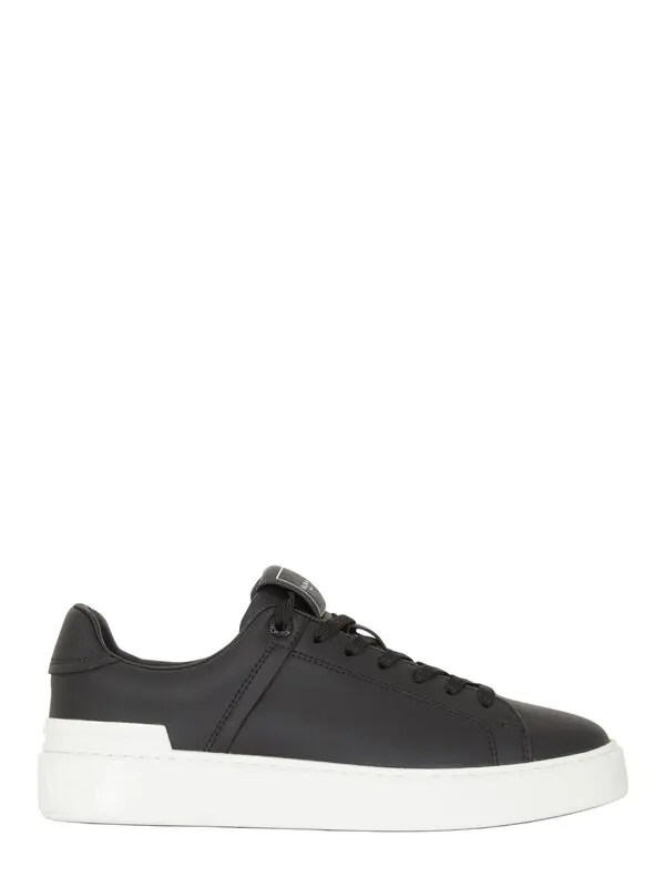 Balmain B-court Lace-up Sneakers - Black