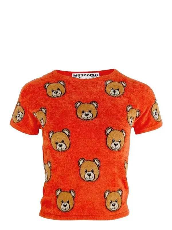 Moschino Teddy Bear Print T-shirt - Red